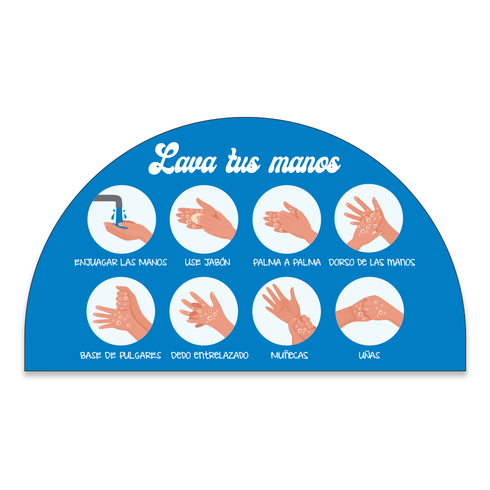 Blue Hand Washing Signs – Plastic Printers